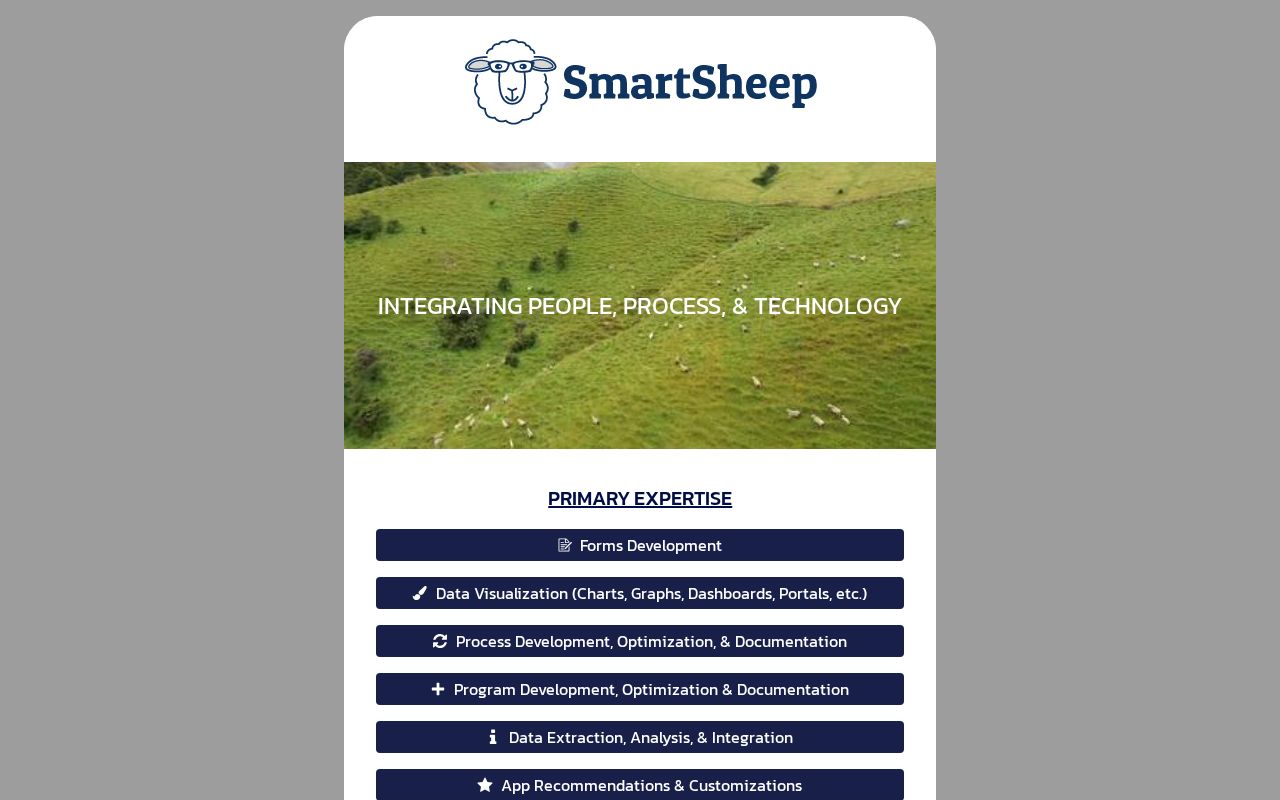 Smart Sheep LLC - Integrating People, Process, & Technology